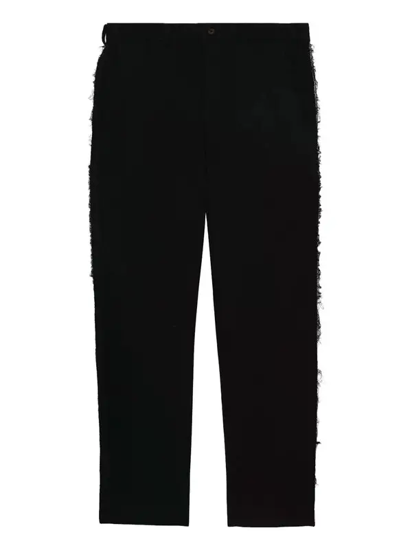 BLACK COMME DES GARÇONS Mid-rise Trousers - Black