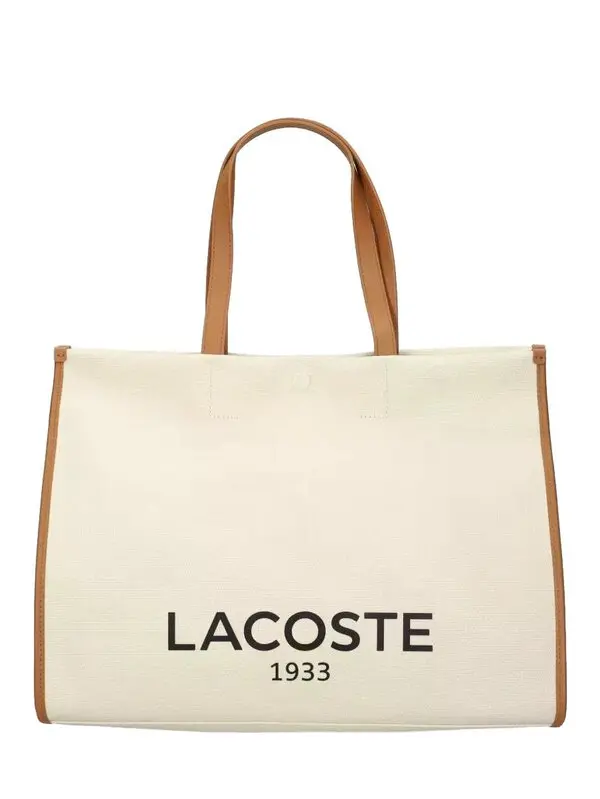 Lacoste Logo-print Tote Bag - Neutrals