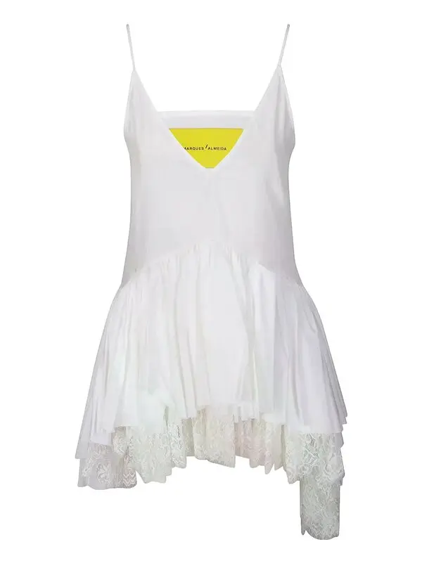 MARQUES' ALMEIDA Ruffled Top - White