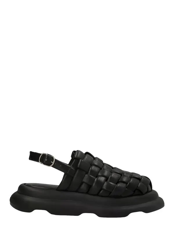 A.W.A.K.E. Mode Leather Sandals - Black