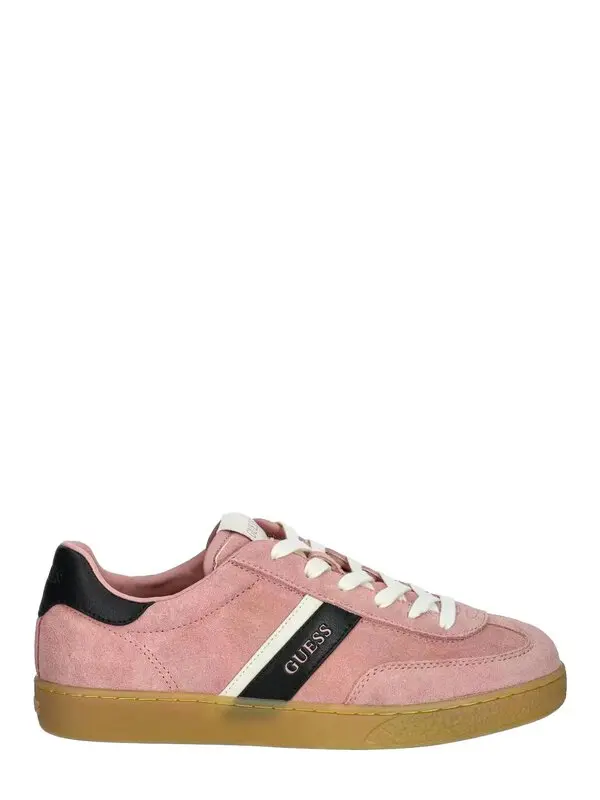Guess Logo-print Sneakers - Pink