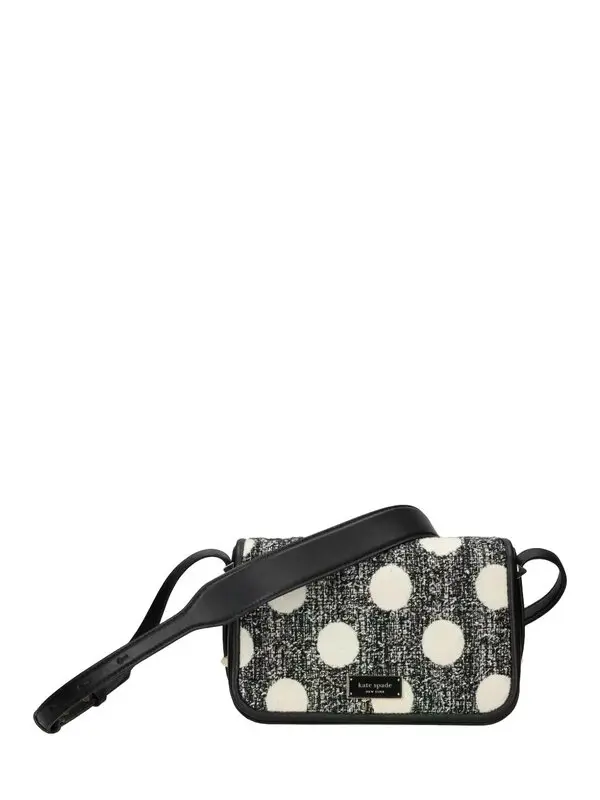 Kate Spade New York Tweed Crossbody Bag - Black