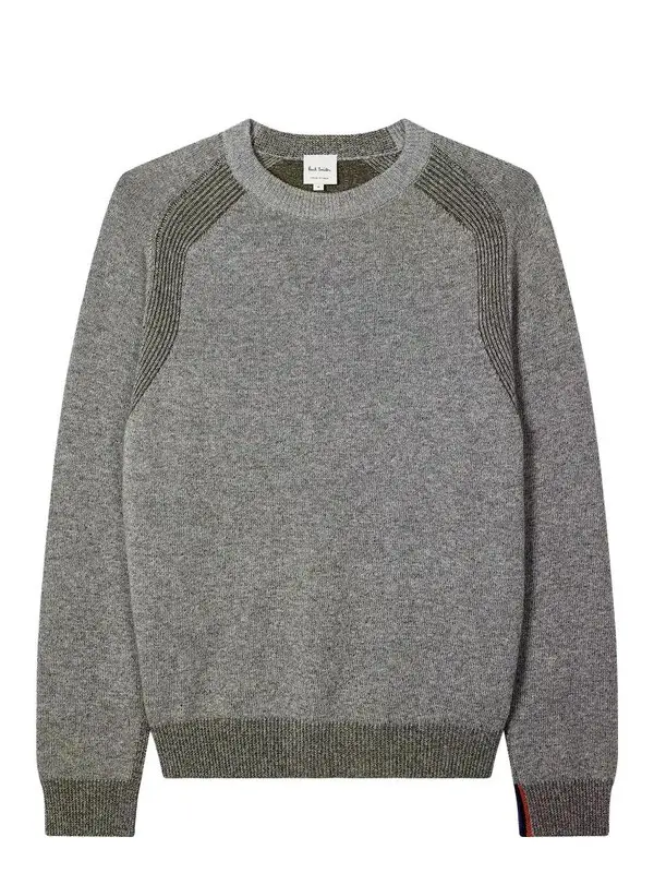 Paul Smith Crew-neck Lambswool Sweater - Grey