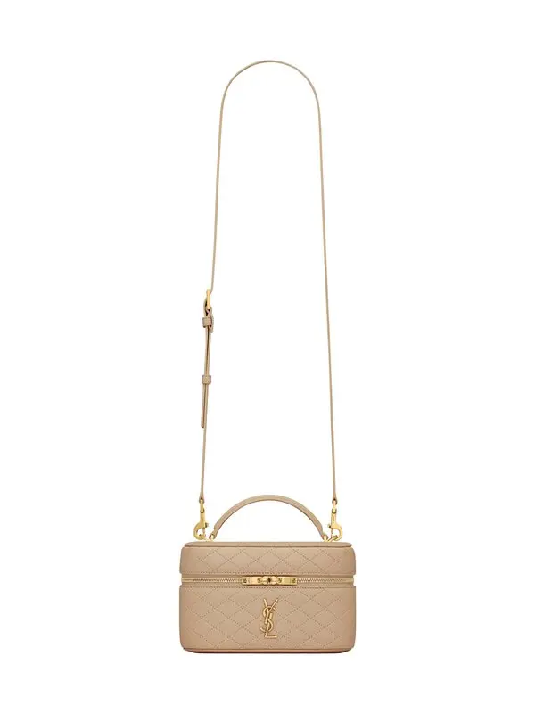 Saint Laurent Micro Gaby Box Bag - Beige