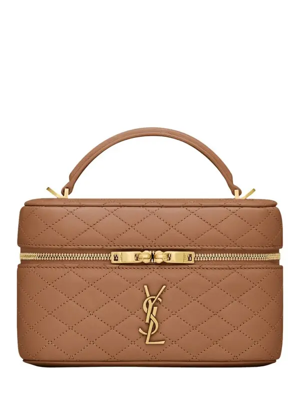 Saint Laurent Gaby Vanity Bag - Brown