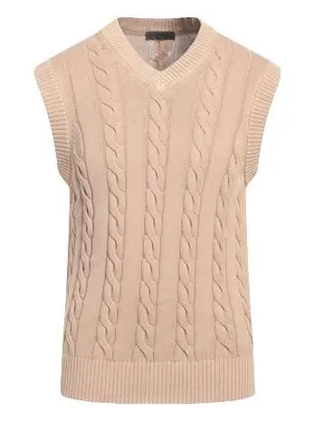 MASQ 39 Cotton Sweater Vest - Beige
