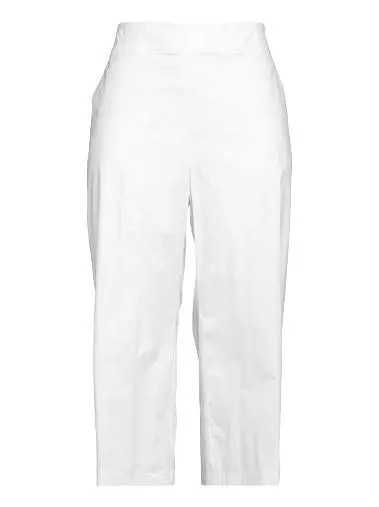 CARACTÈRE Wide-leg Cropped Trousers - White