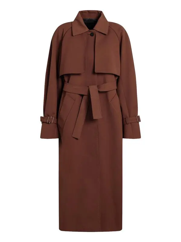 Max Mara Gabardine Trench Coat - Brown