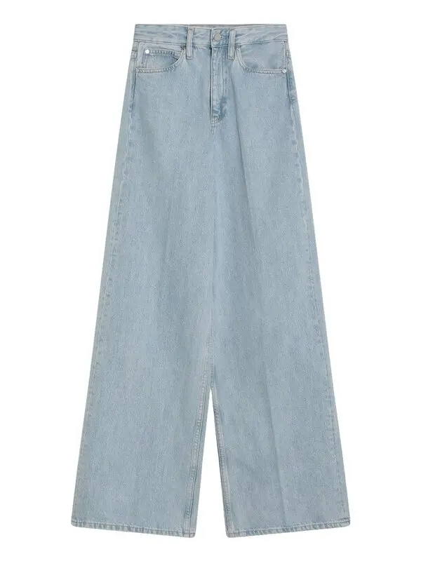 Calvin Klein Wide Leg Denim Jeans - Light Blue