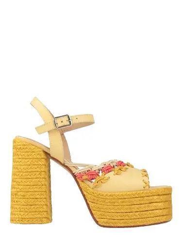 CastaÑer Leather Sandals - Yellow