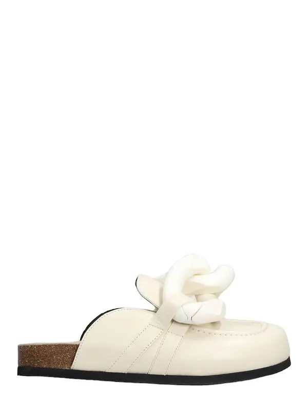 JW Anderson Leather Slipper-mule - White