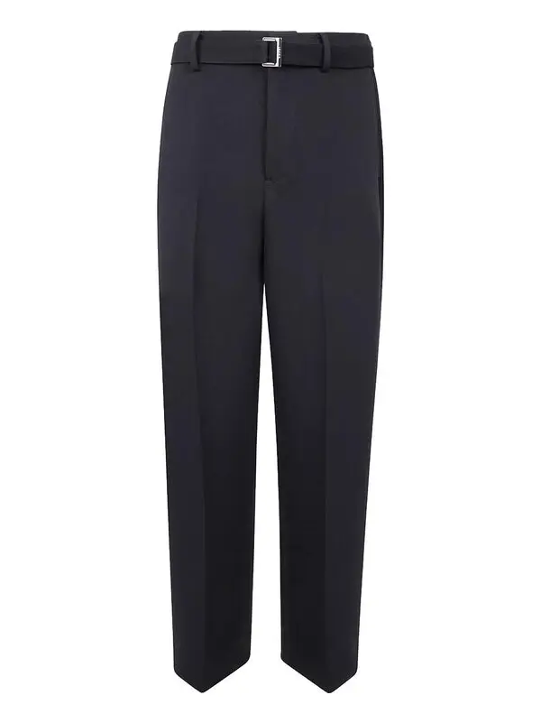 Sacai Matelasse Twill Pants - Black