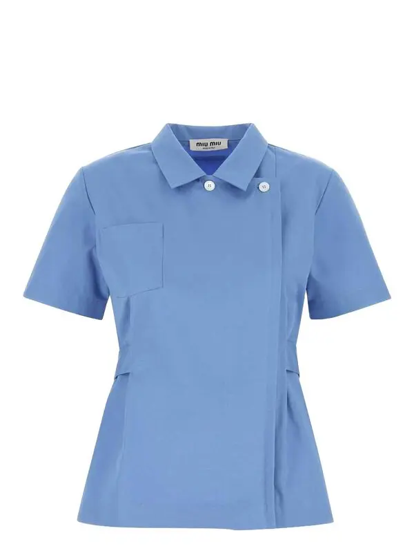 Miu Miu Poplin Shirt - Blue