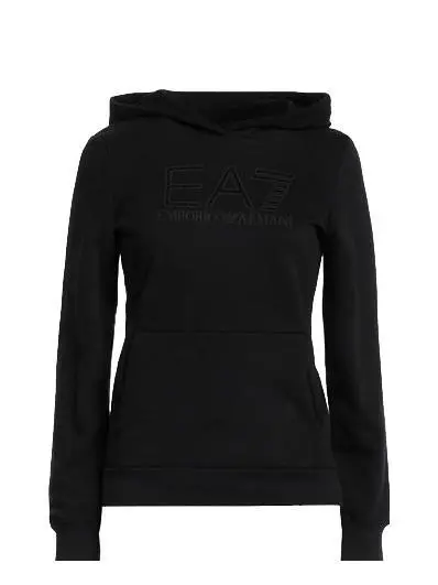 EA7 Long Sleeve Hooded Sweatshirt - Black