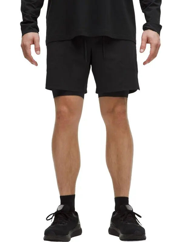 Lululemon License To Train Lined 7" Short - Black