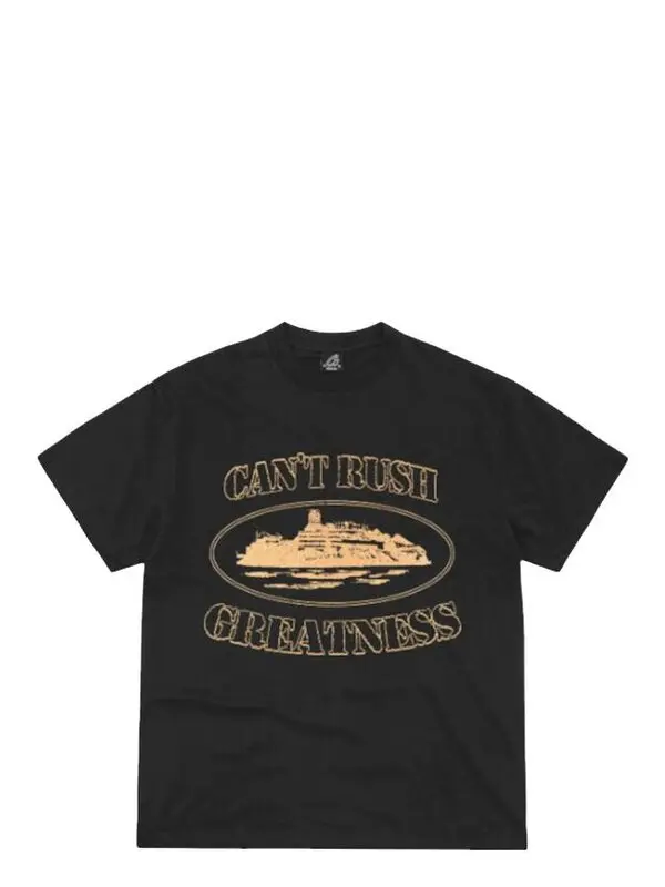 CORTEIZ X Central Cee Can't Rush Greatness Tee Shirt - Black