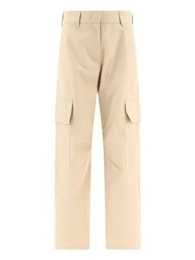 Palm Angels Metal Frame Carrot Trousers - Beige