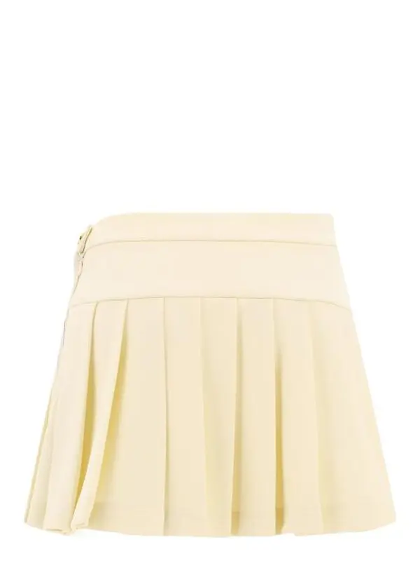 Palm Angels Pleated Track Skirt - White