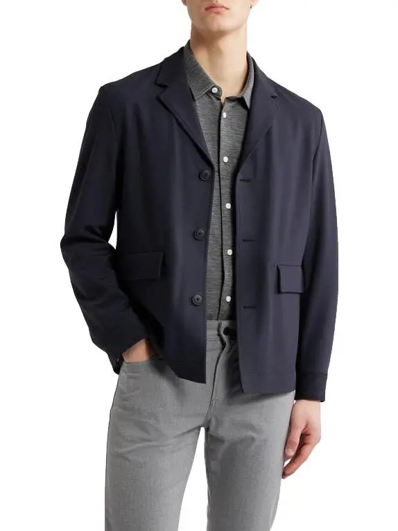 BOSS Carper Relaxed Fit Jacket - Dark Blue