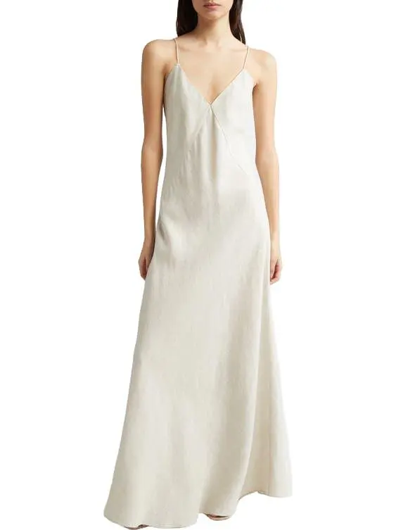 Eleventy Linen Blend Maxi Dress - Sand