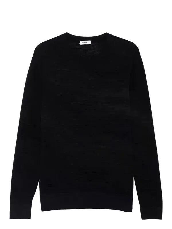 Sandro Rice Cotton Sweater - Blue