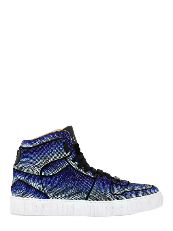 Philipp Plein Suede High-top Sneakers - Blue