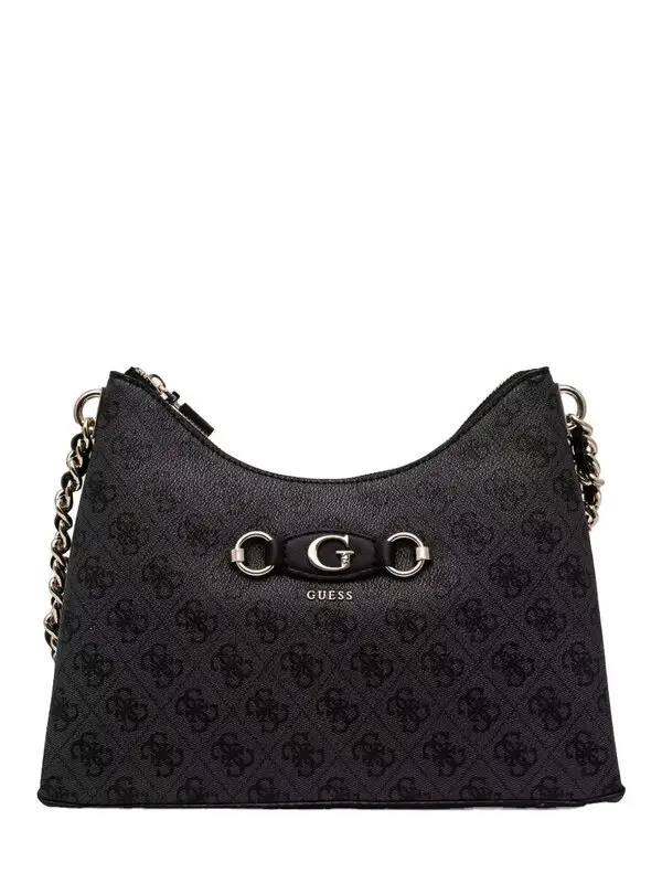 Guess Logo-lettering Shoulder Bag - Black