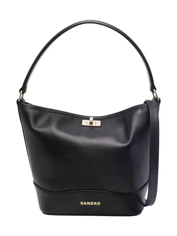 Sandro Mini Tangoso Bucket Bag - Black