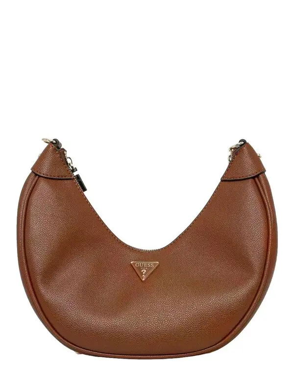 Guess Logo-plaque Shoulder Bag - Brown