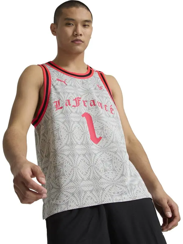 PUMA Hoops X Lafrancé Slam Basketball Jersey - Gray
