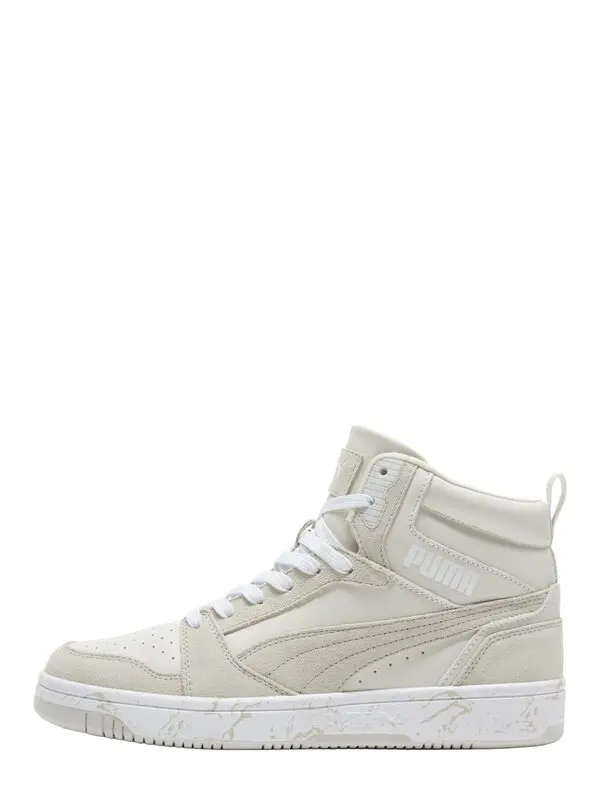 PUMA Rebound V6 Marble High-top Sneakers - Gray