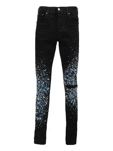 Amiri Crystal Painter Jean - Black