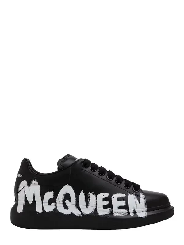 Alexander McQueen Oversized Graffiti Sneakers - Black/white