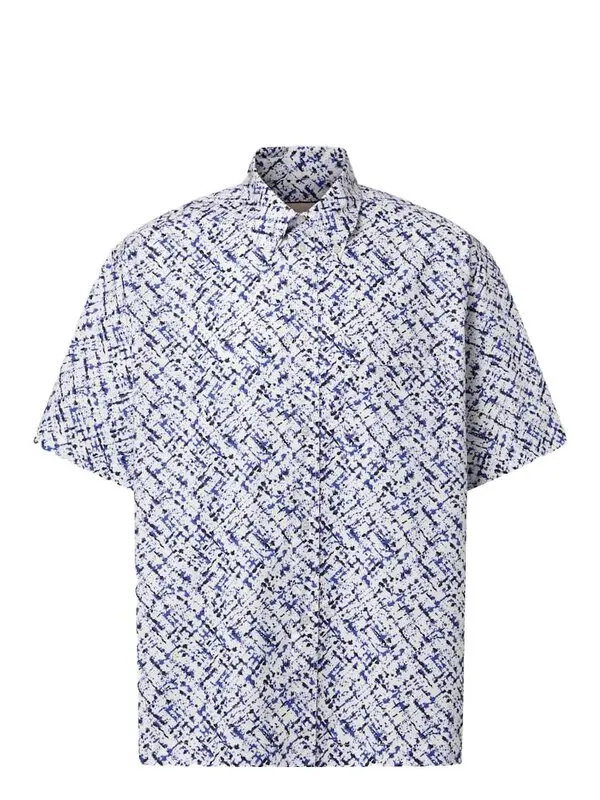 Plan C Printed Cotton Shirt - Multicoloured