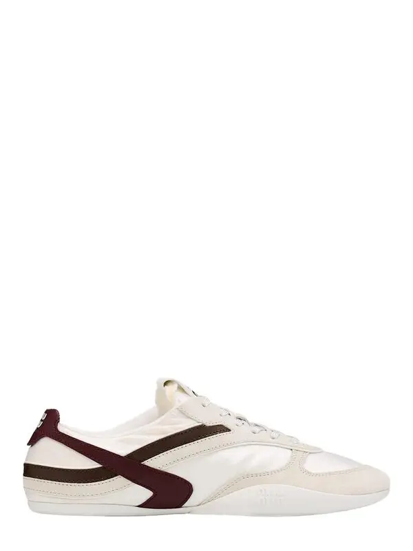 Miu Miu Colorblock Tech Runner Sneakers - Bianco/burgundy