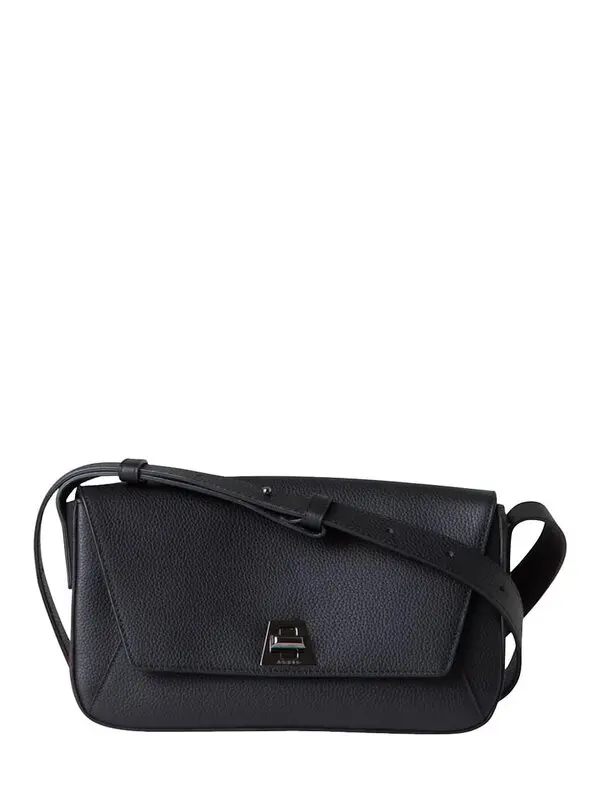 Akris Anouk Lite Leather Crossbody Bag - Black