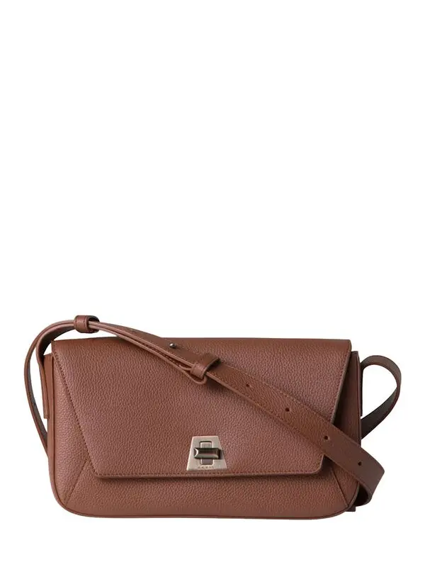 Akris Anouk Lite Leather Crossbody Bag - Carmel