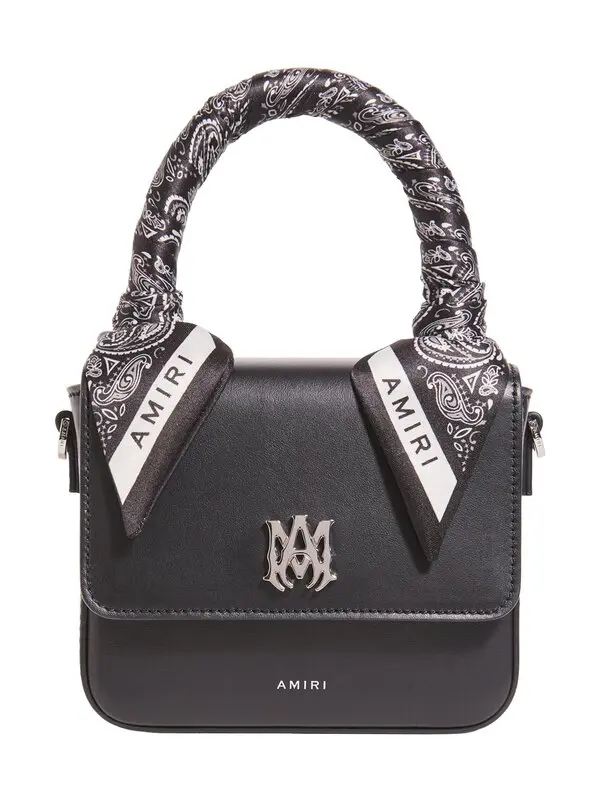 Amiri Leather Micro Ma Bag - Black