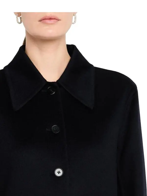 JIL SANDER Button Down Cashmere Jacket - Navy