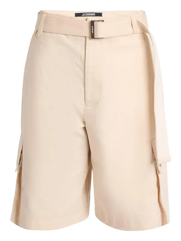 Jacquemus Cargo Bermuda Shorts - Beige