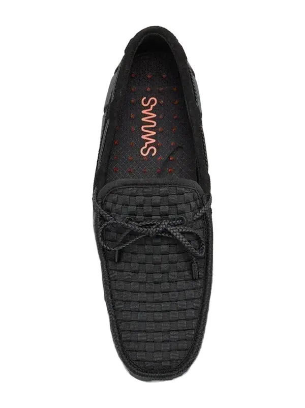 Swims Woven Textile And Suede Drivers - Black
