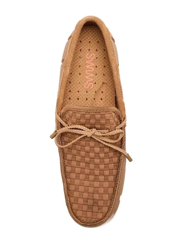 Swims Woven Textile And Suede Drivers - Nut