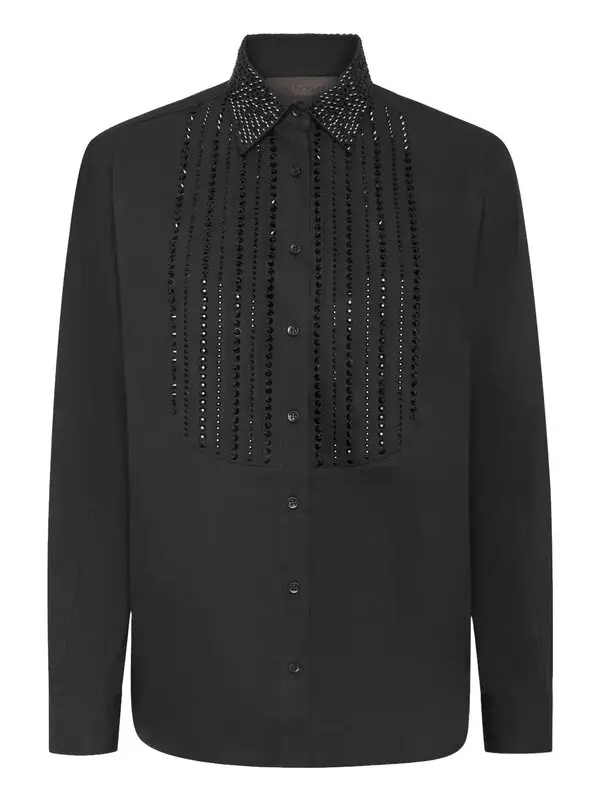 Philipp Plein Crystal-embellished Shirt - Black