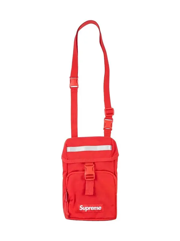 Supreme Logo-patch Camera Bag - Red