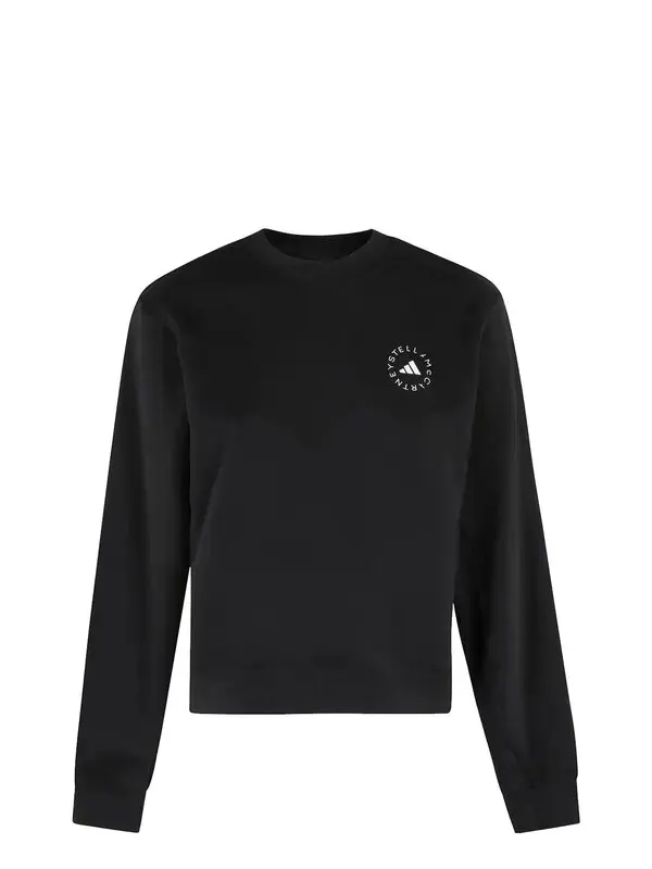Adidas By Stella McCartney Logo-print Sweatshirt - Black