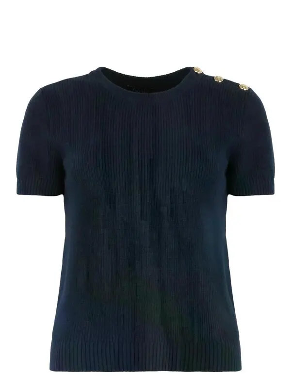 Ralph Lauren Ribbed-knit T-shirt - Blue