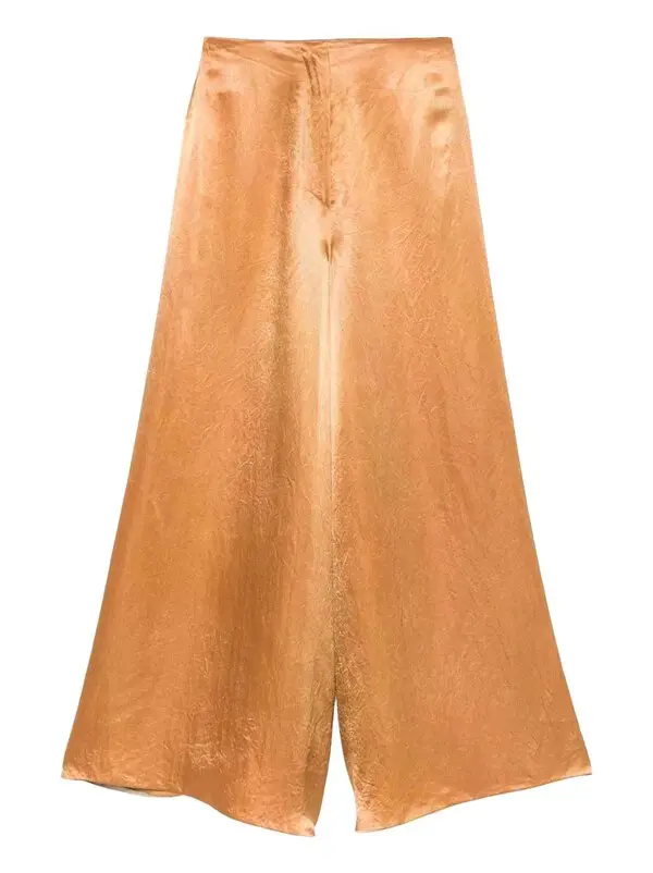 Nanushka Satined Trousers - Brown
