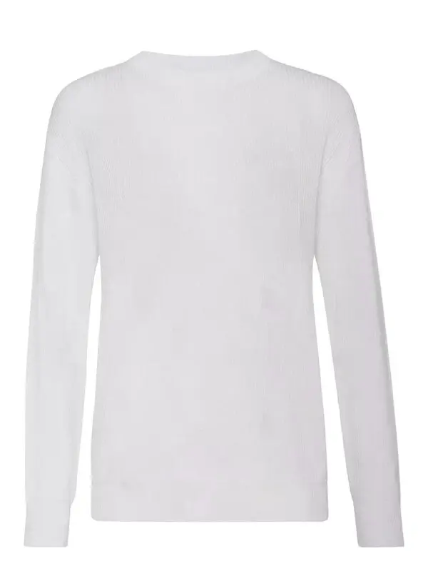 Brunello Cucinelli Cotton Crew Neck Sweater - White