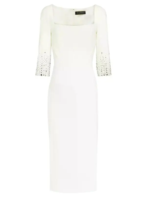 Jenny Packham Rosebud Midi Dress - White