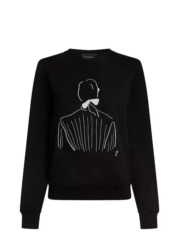 Karl Lagerfeld X Jorge Parra Sweatshirt - Black